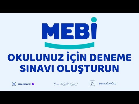 MEBİ ÜZERİNDEN DENEME SINAVI NASIL OLUŞTURULUR?