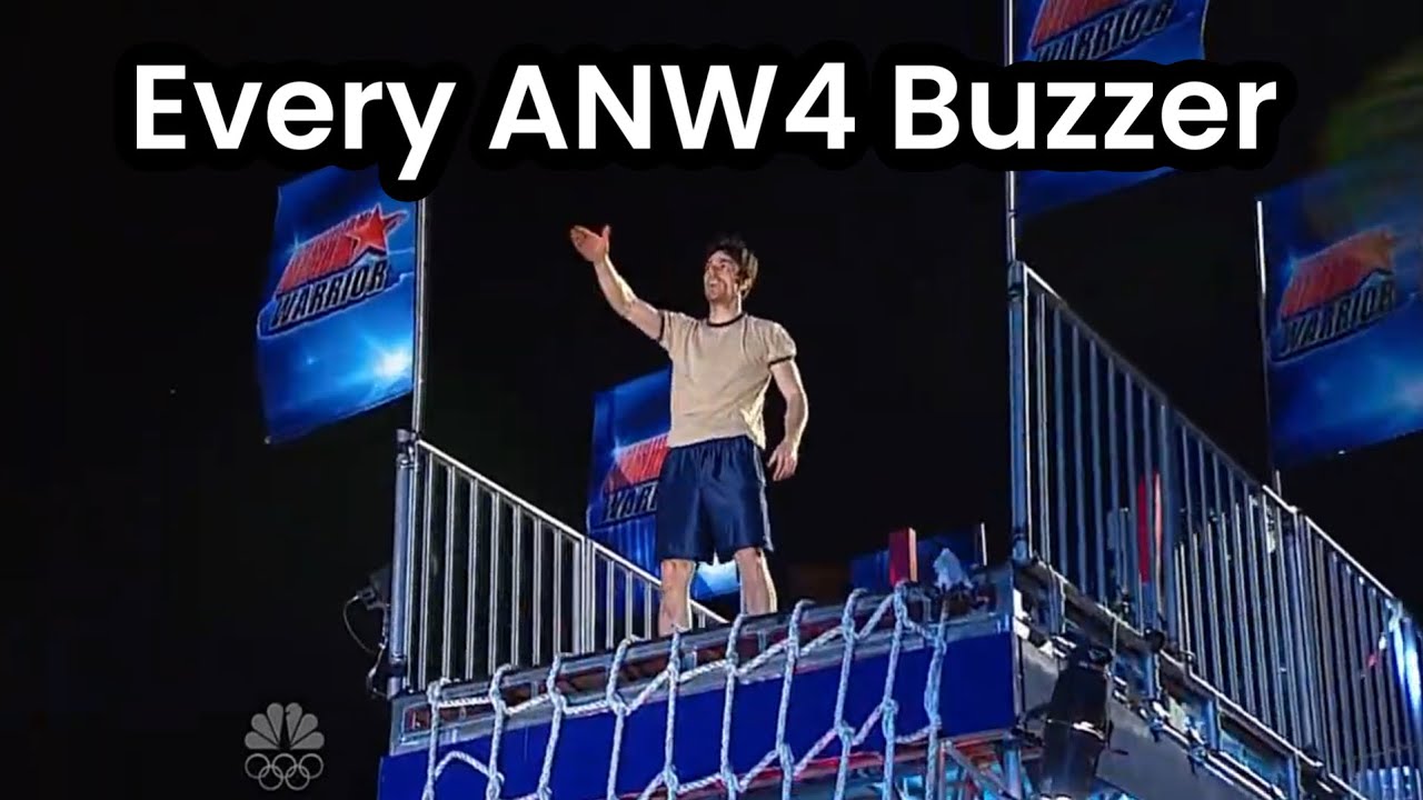 Every Buzzer of American Ninja Warrior Season 4 - YouTube