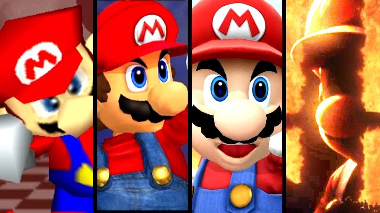 Super Smash Bros Evolution of MARIO 1999-2018 (N64 to Switch) - YouTube
