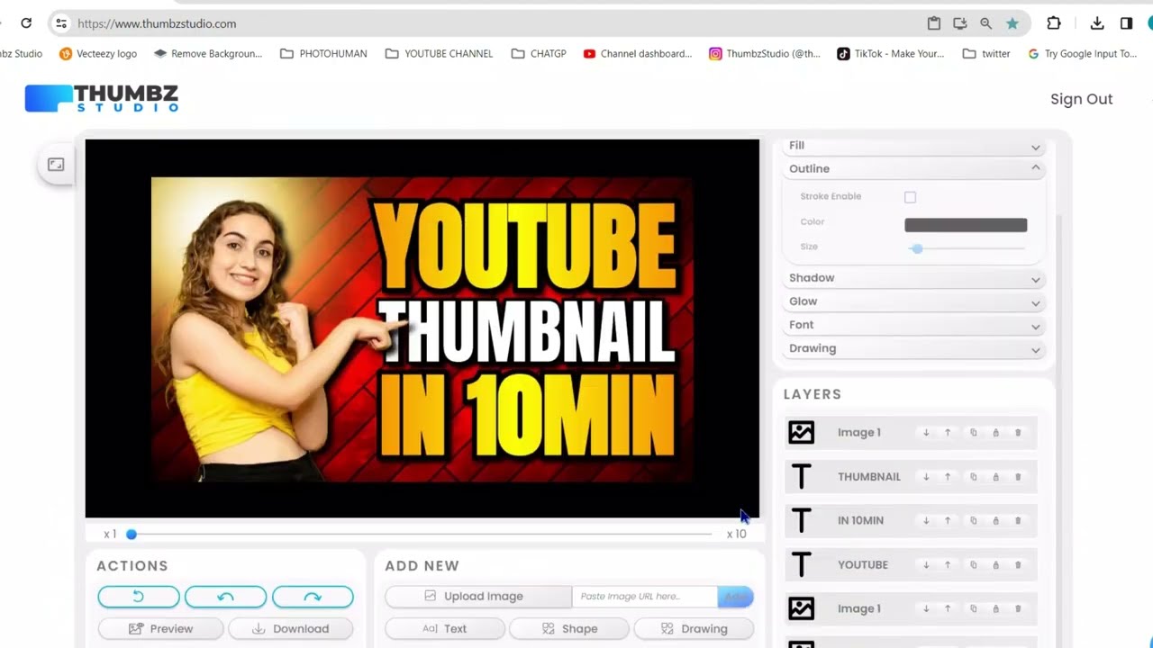How to make Youtube Thumbnail In 10 MIN Unique Youtube Thumbnails in ...