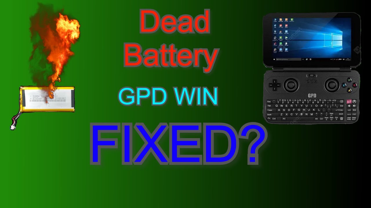 Fixing GPD WIN Tiny Gaming Computer (Battery Replacement and Gameplay ...