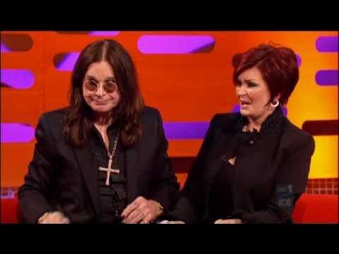 Ozzy Osbourne trying a health drink