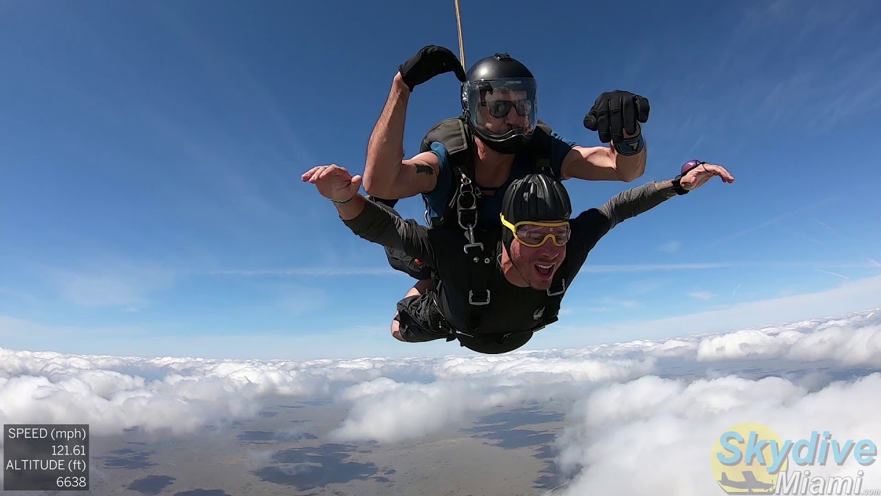 Jeffrey's wonderful adventure at Skydive Miami (02-24-2020) - YouTube