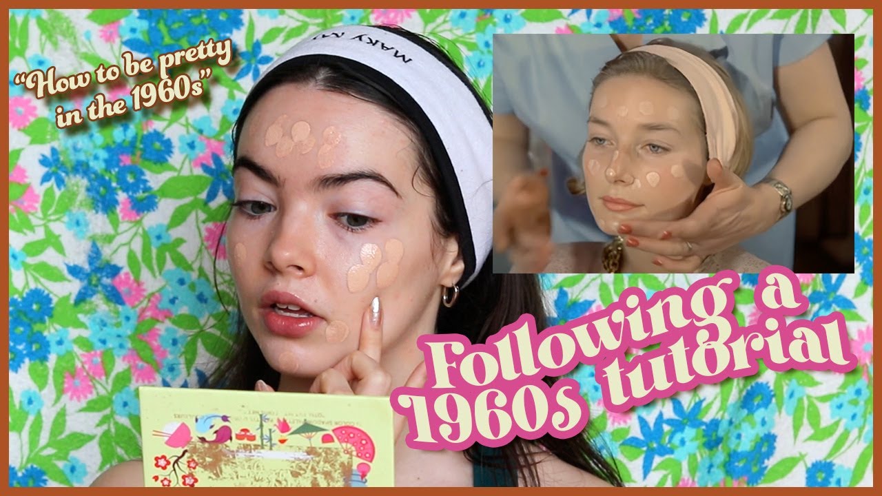 I followed a 1960s Makeup Tutorial "How to be Pretty in the 1960s" - YouTube