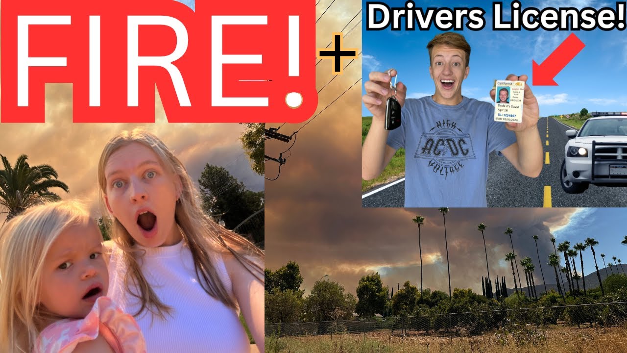 David Gets His Driver's License + CRAZY Fire! - YouTube