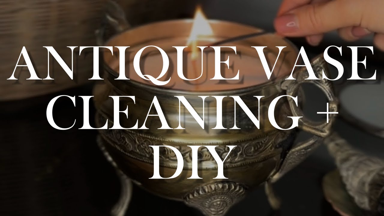 ANTIQUE VASE. CLEANING + DIY - YouTube