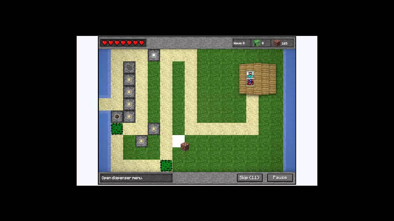 Minecraft tower defense - YouTube