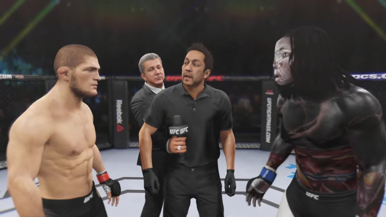 Khabib vs. Alien Monk - EA Sports UFC 2 - Eagle Fights 🦅 - YouTube