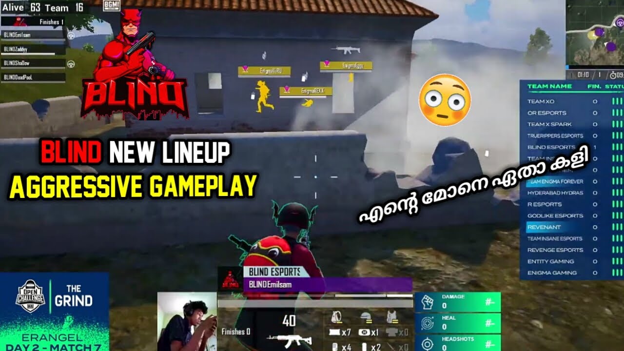 BLIND NEW LINEUP AGGRESSIVE GAMEPLAY 🔥എന്റെ മോനെ ഏതാ കളി😱 - YouTube