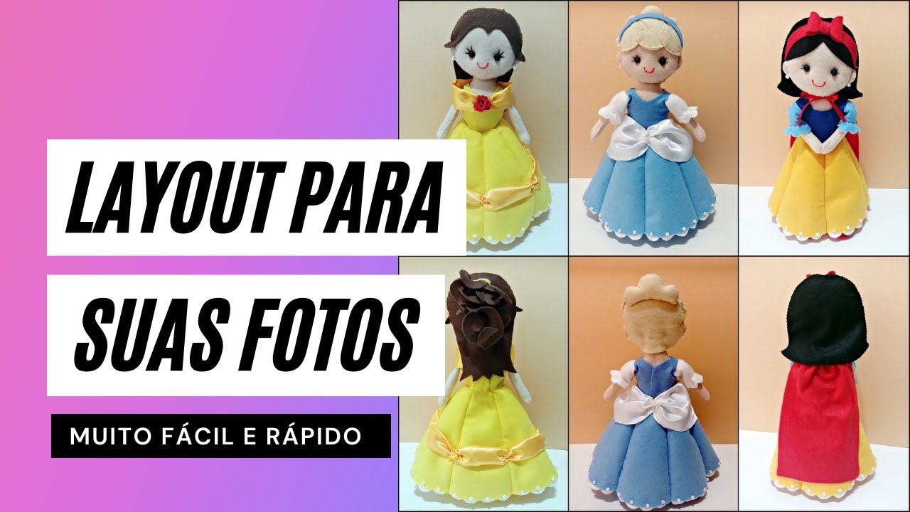 Como montar LAYOUT PARA FOTOS de forma simples e prática - YouTube
