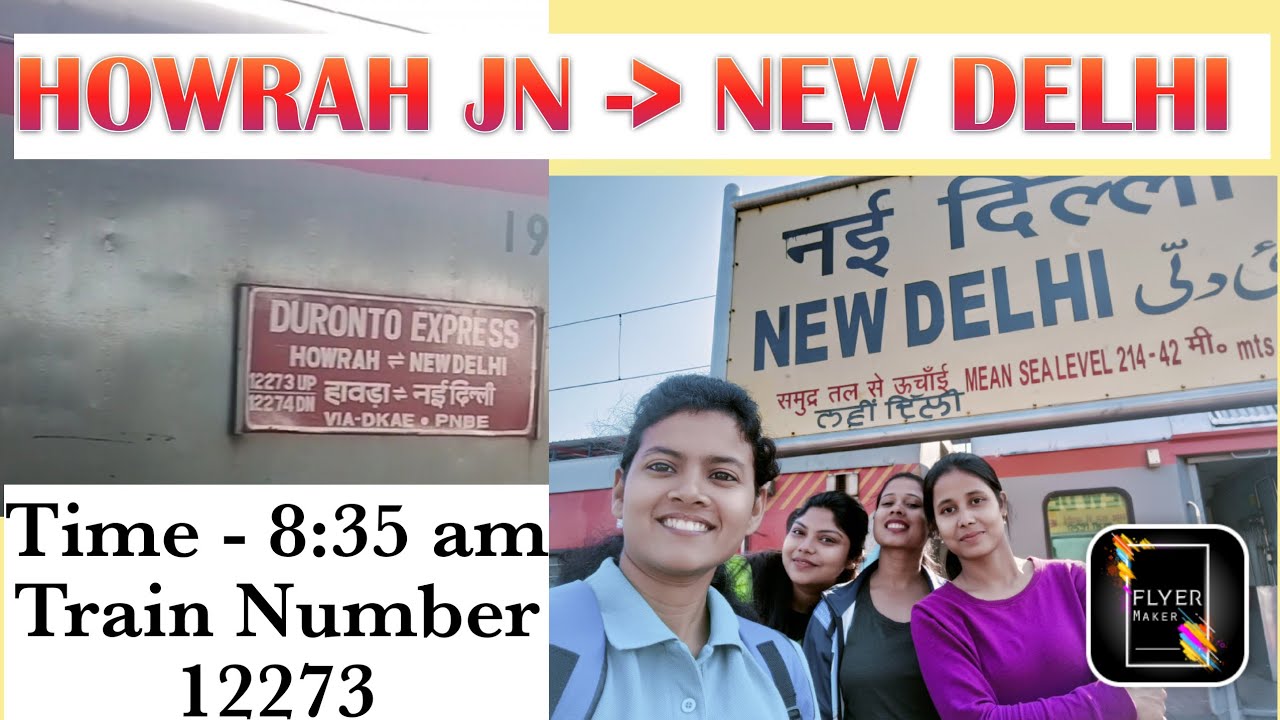 Train number 12273 | Howrah to New Delhi | Duronto Express 🚆🚂|3rd AC ...