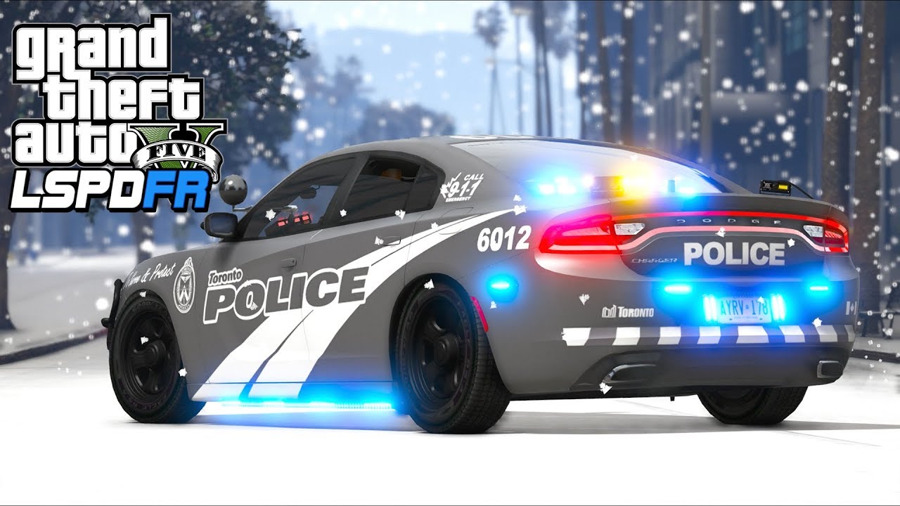 GTA 5 Mods - Snow BLIZZARD in JULY!! (LSPDFR Gameplay) - YouTube