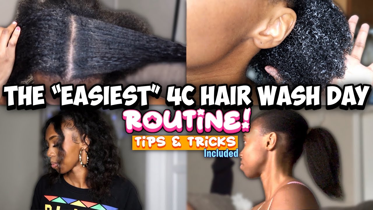 My Type 4 Hair WASH Day Routine | MAJOR 4c Hair Tips & Tricks - YouTube