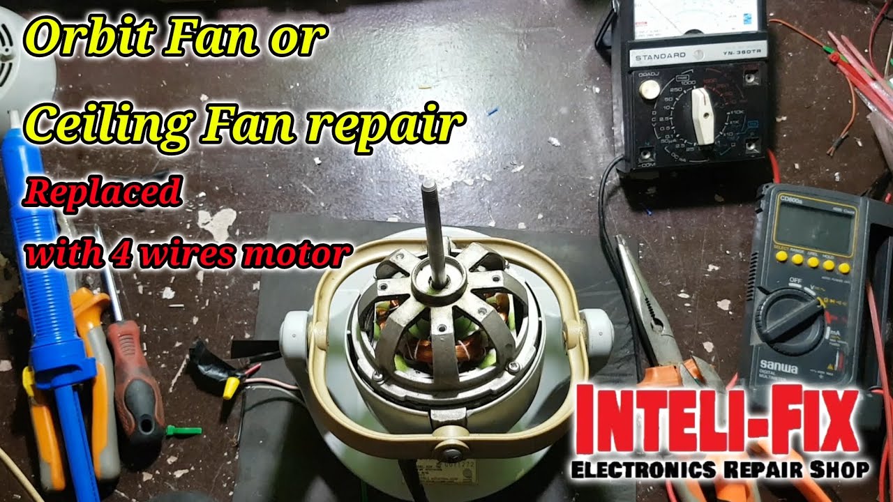 Ceiling / Orbit Fan -Paano i repair ganit and 4 wire motor replacement ...