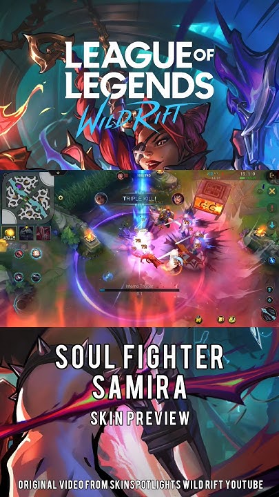 Soul Fighter Samira Skin Preview | Wild Rift - YouTube