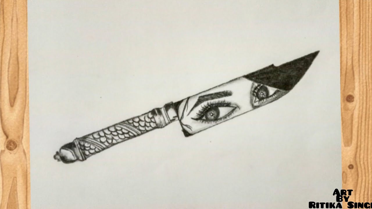 how to make eyes on a knife #11 - YouTube