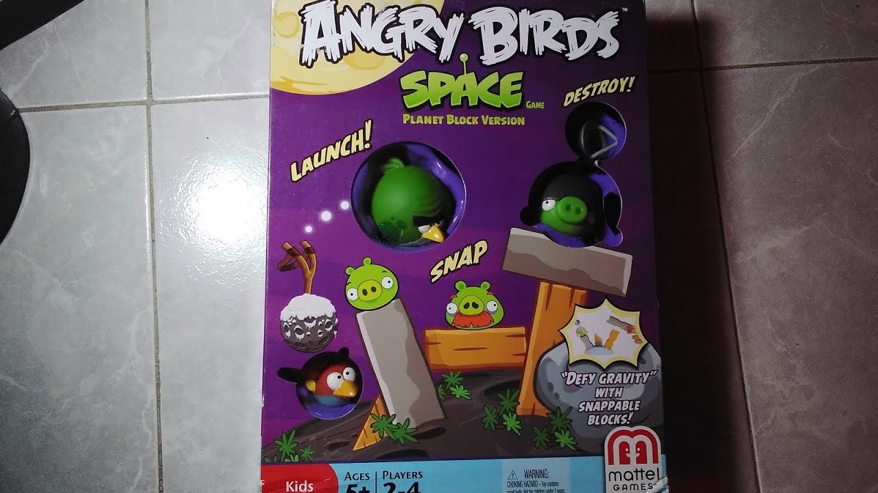 unboxing de angry birds space mattel stop motion - YouTube