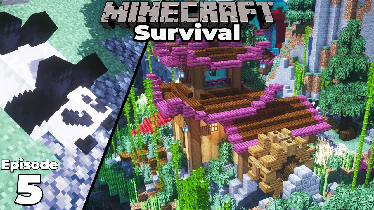 Minecraft 1.16 Survival : Panda Expedition and New Village Building ...