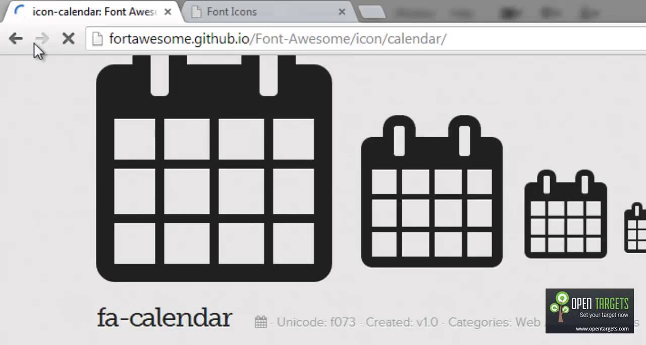 How to call font icons - YouTube