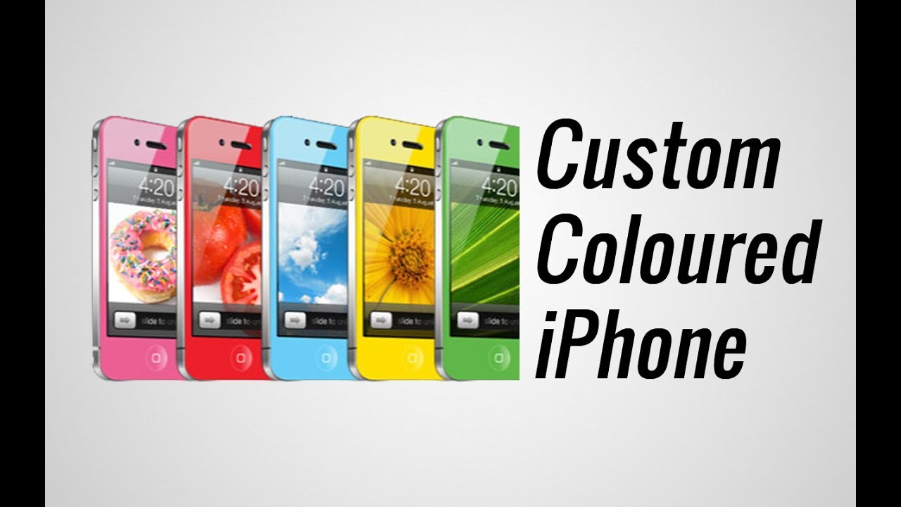Custom Coloured iPhone - YouTube