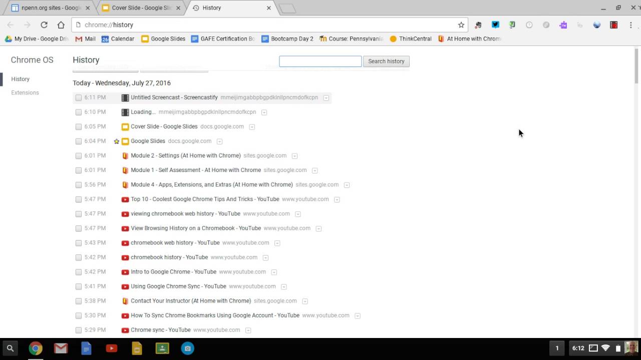 Checking Web History On My Chromebook YouTube Checking Web History On My Chromebook YouTube