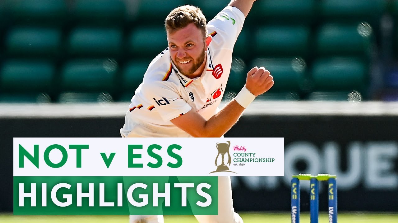 Sam Cook Takes 10-Wickets | Nottinghamshire v Essex | Vitality County ...