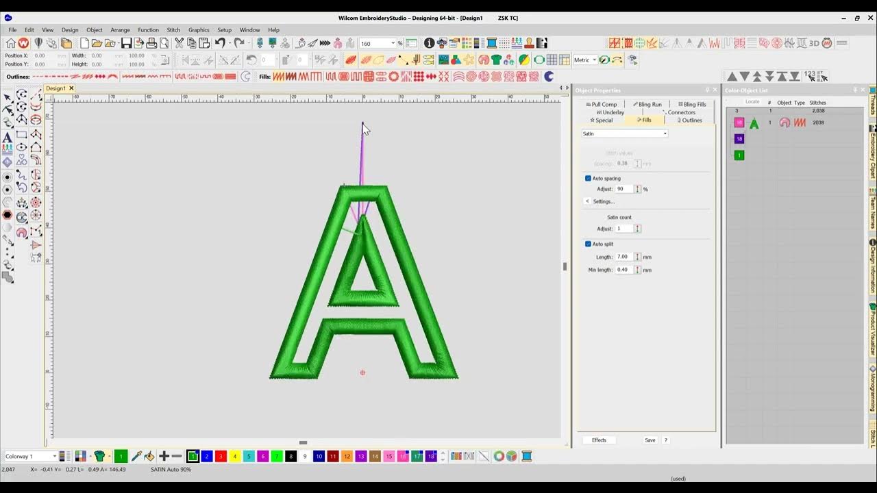 Wilcom Tutorial - Turning Lettering into Applique - YouTube