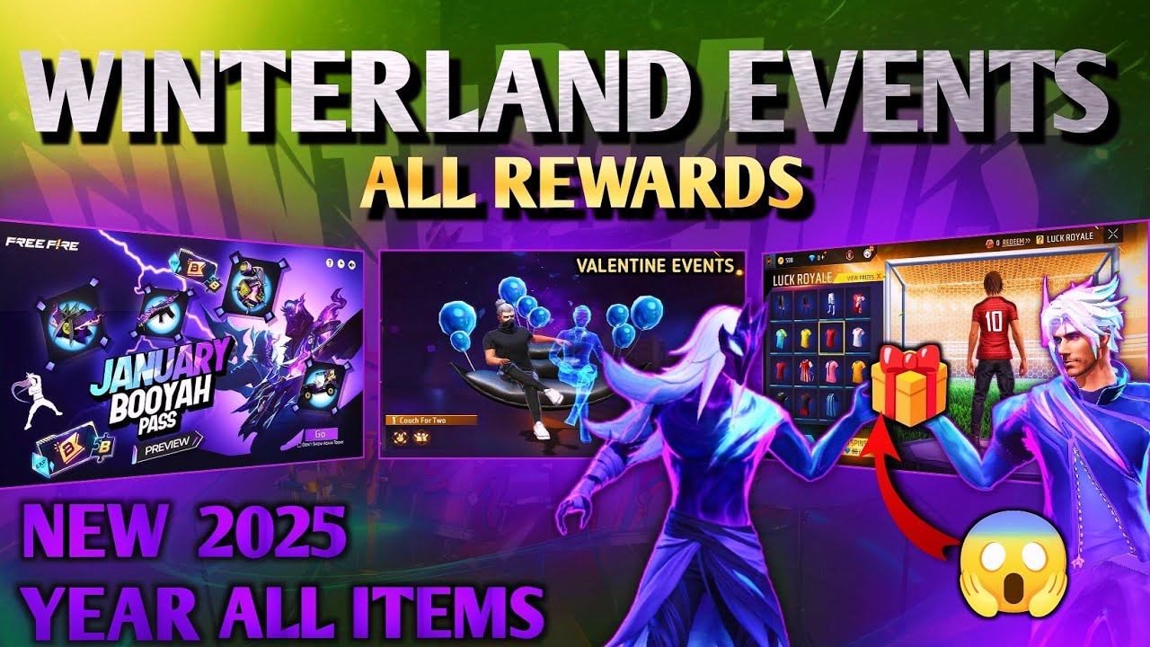 Free Fire Upcoming Events January 🎉 2025 || Winterland Event In FF ...