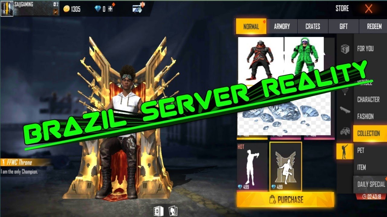 The Reality Of Brazil Server || Brazil Server Exposed || Free fire ...