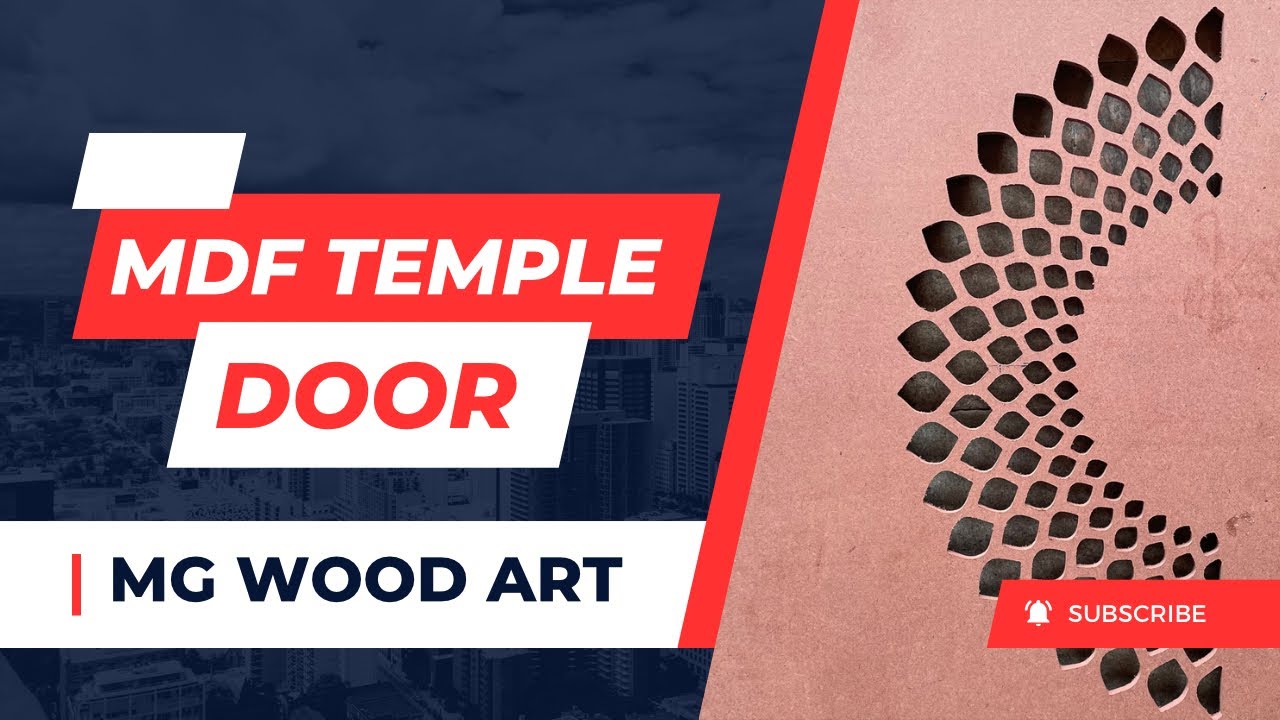 Double MDF 2D cnc cutting🚪 // डबल एमडीएफ़ २d सीएनसी कटिंग // temple ...
