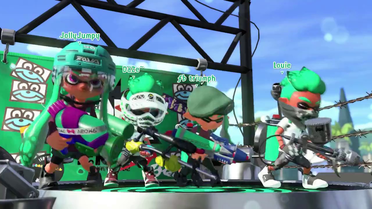 [Splatoon 2] Splattershot Pro - Using Rain as a Pushing Tool - YouTube