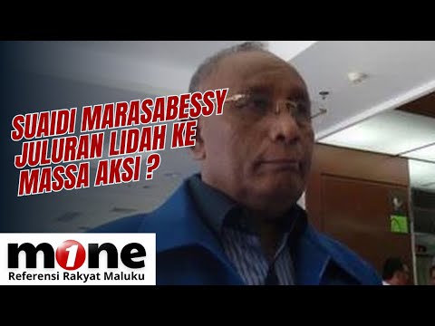 Hadapi Massa Aksi, Suaidi Marasabessy Julurkan Lidah Saat Massa Aksi Saat Adu Argumen