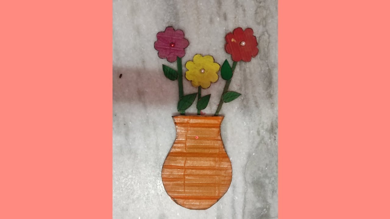 Easy Craft# Flower Vase# Simple DIY - YouTube