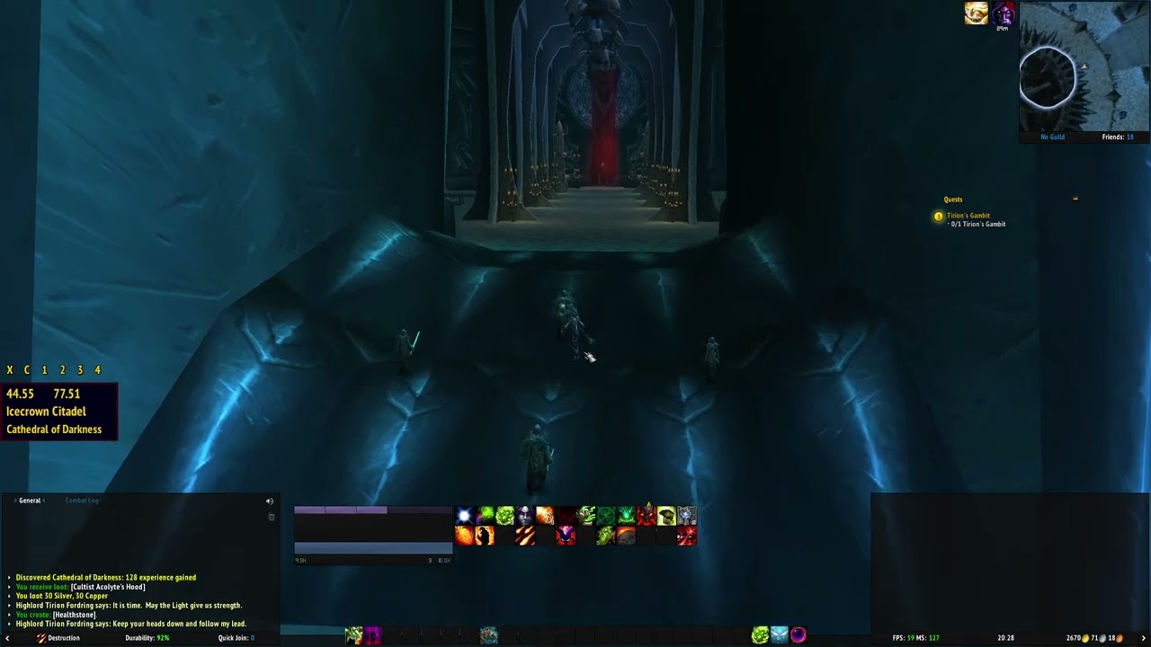 Tirion's Gambit WoW Quest - YouTube