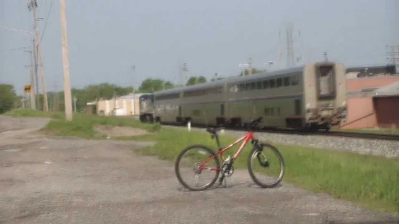 [AMTK] Amtrak 508 at Harrison (DASH 8-32BWH) - YouTube