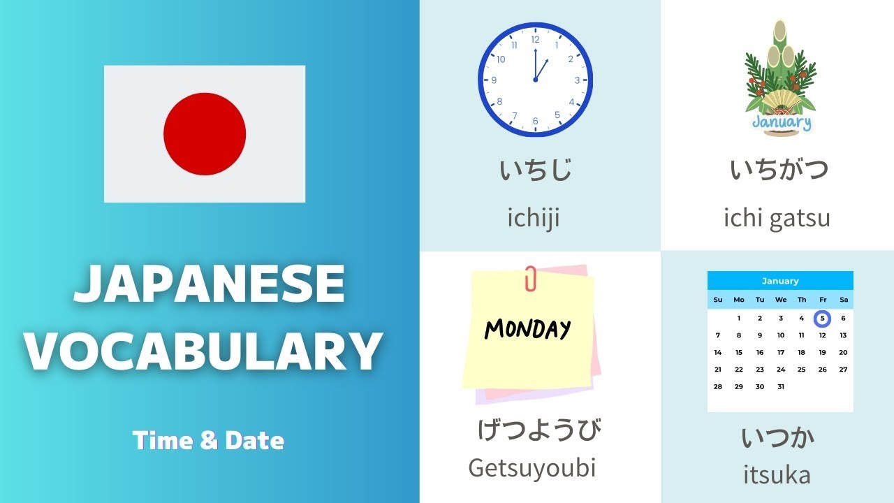 【For beginners】JLPT N5 Vocabulary: Time & Date Essentials! - YouTube