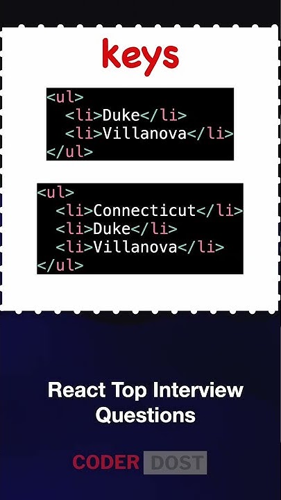 Key In Reactjs React Interview Question Shorts Reactjs Youtube