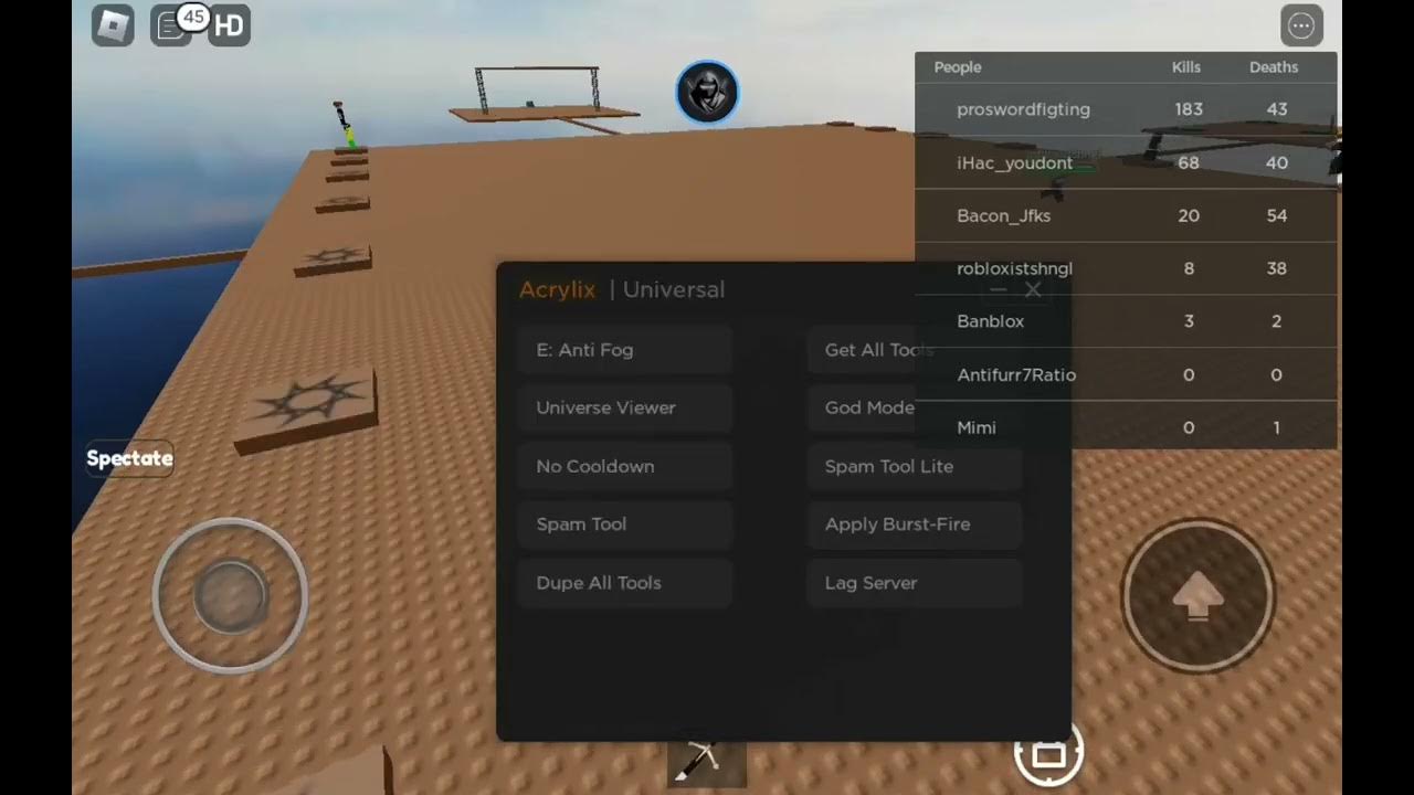 Roblox Fe Script Showcase (Acrylix) - YouTube