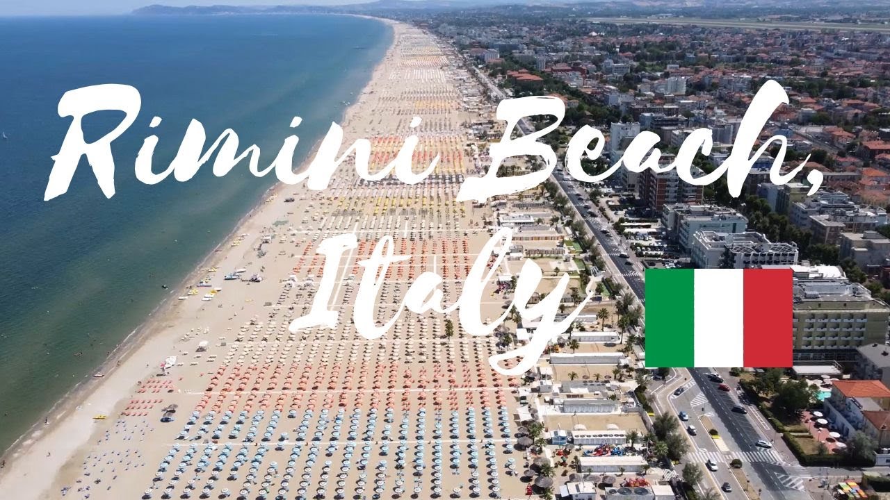 🏖️ Rimini Beach, Italy Drone Flight Video | World from Above - YouTube