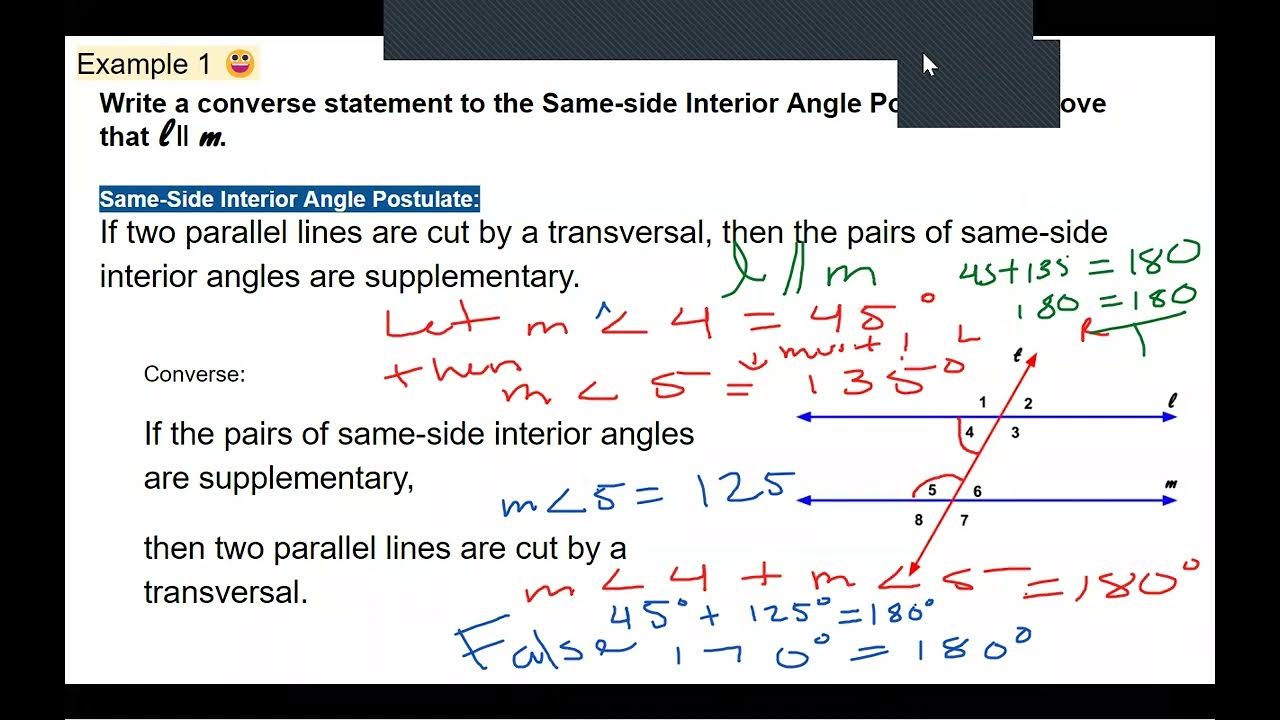 Lesson Ch 4.2b - Applying Theorems about Parallel and Transversal Lines ...