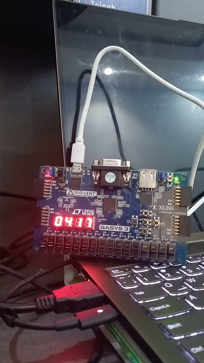 Stopwatch - BASYS 3 FPGA board - Digital System Design Semester Project - YouTube