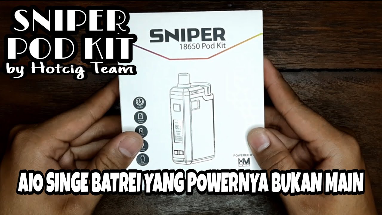 HOTCIG SNIPER POD KIT by HOTCIG TEAM INDONESIA , AIO / POD MOD SINGLE ...