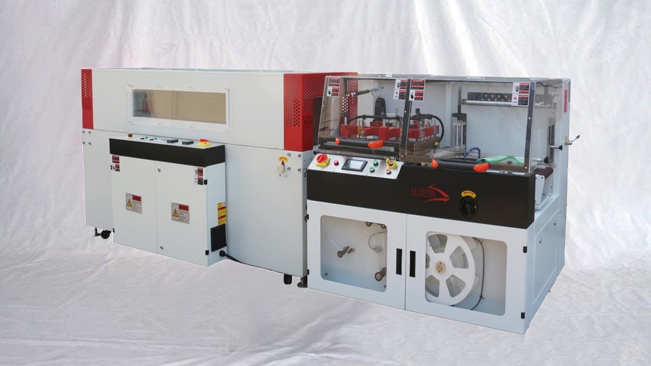 Books Film L type sealing shrinking packing machine automatic sealer ...