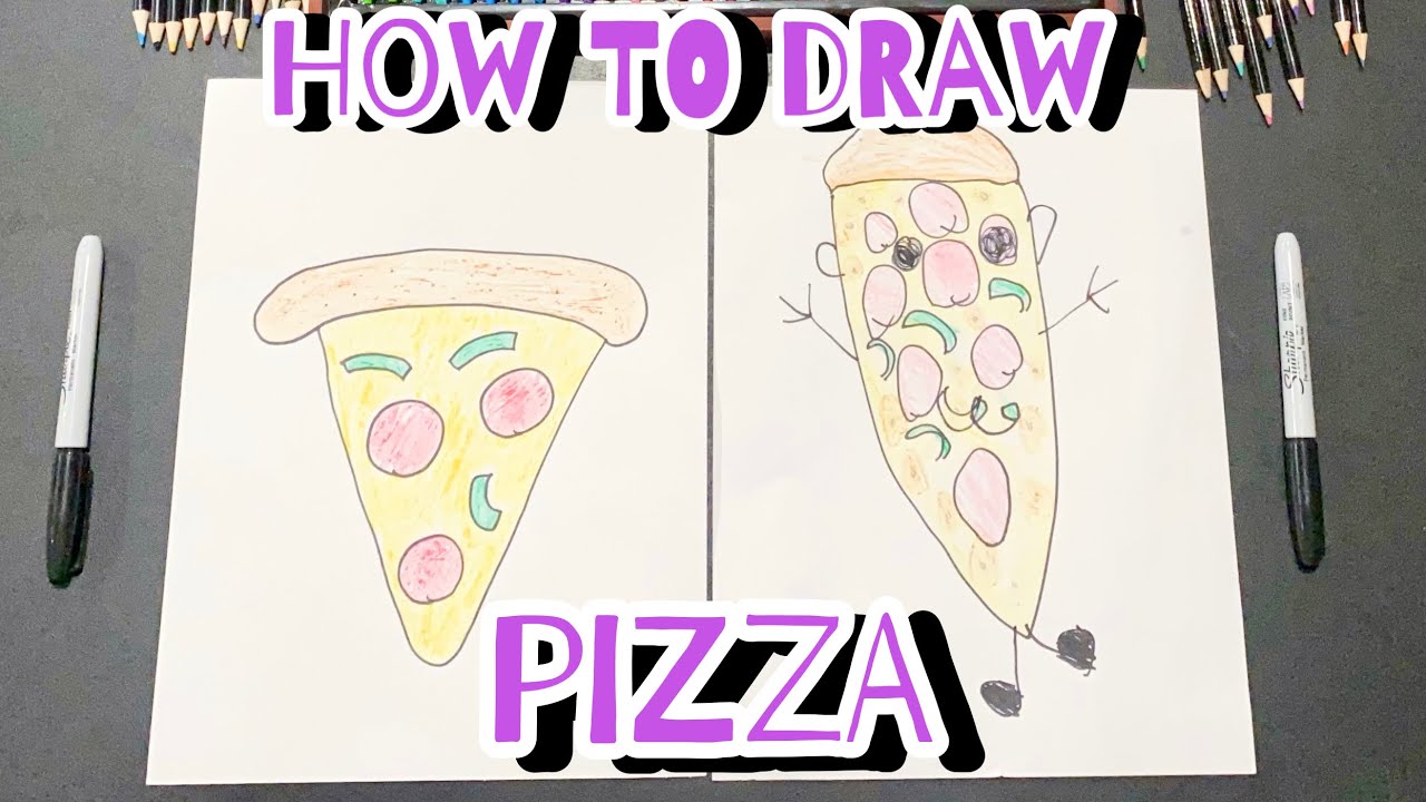 HOW TO DRAW PIZZA - YouTube