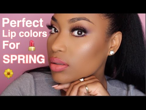 5 PERFECT LIP COLORS FOR SPRING --IRISBEILIN - YouTube