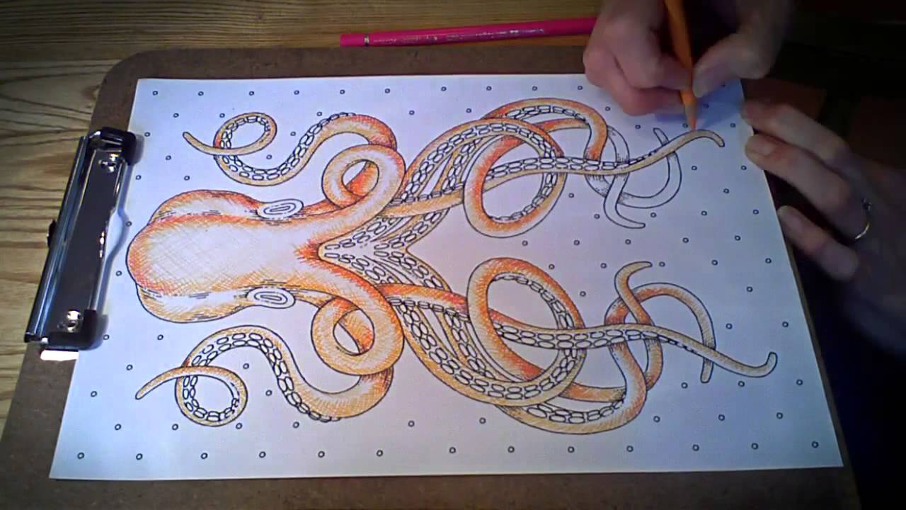 Art therapy collection - Octopus - YouTube