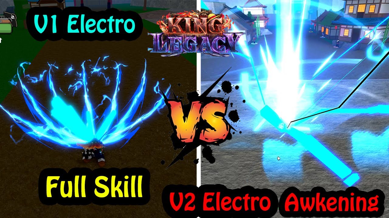 King Legacy | Full Skill Electro V2 God Speed Đột Phá Sức Mạnh vs ...