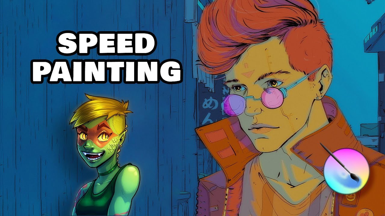 4pm Speed painting (Art inspired by Death Burger) - YouTube
