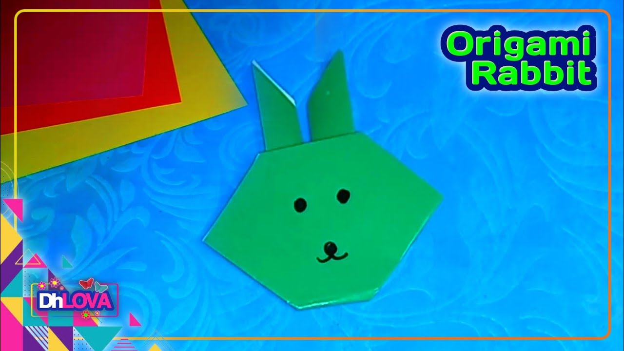 Origami Rabbit Face | How to make a pretty Rabbit Face Origami Paper ...