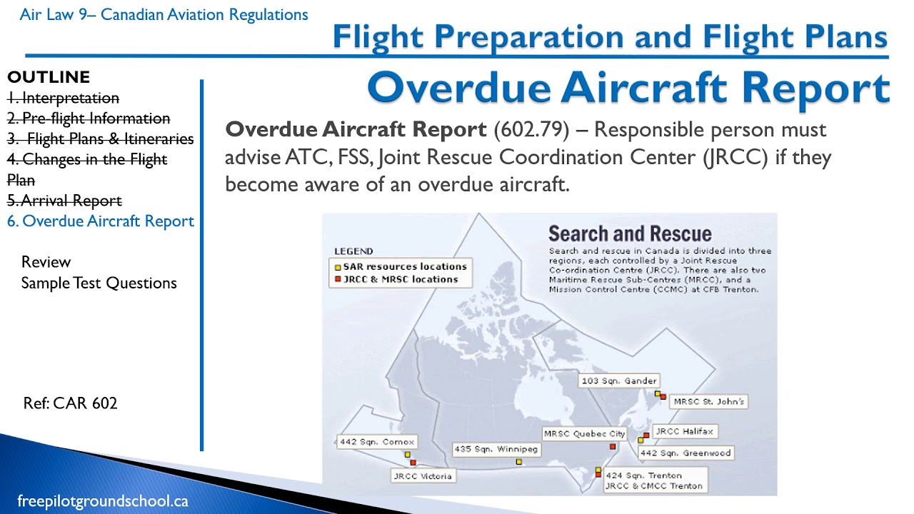 Air Law 9 - Flight Preparation and Flight Plans - YouTube